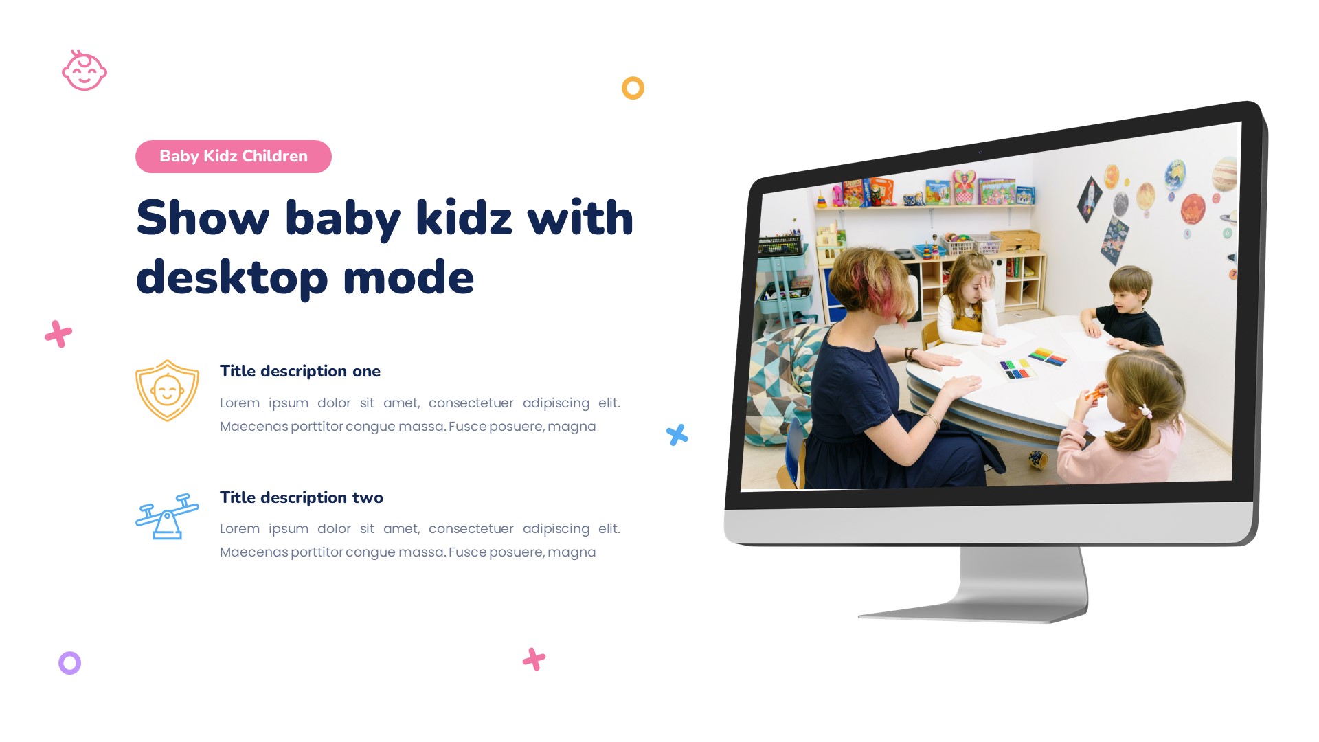 Baby Kidz - Children Google Slides Template, Presentation Templates