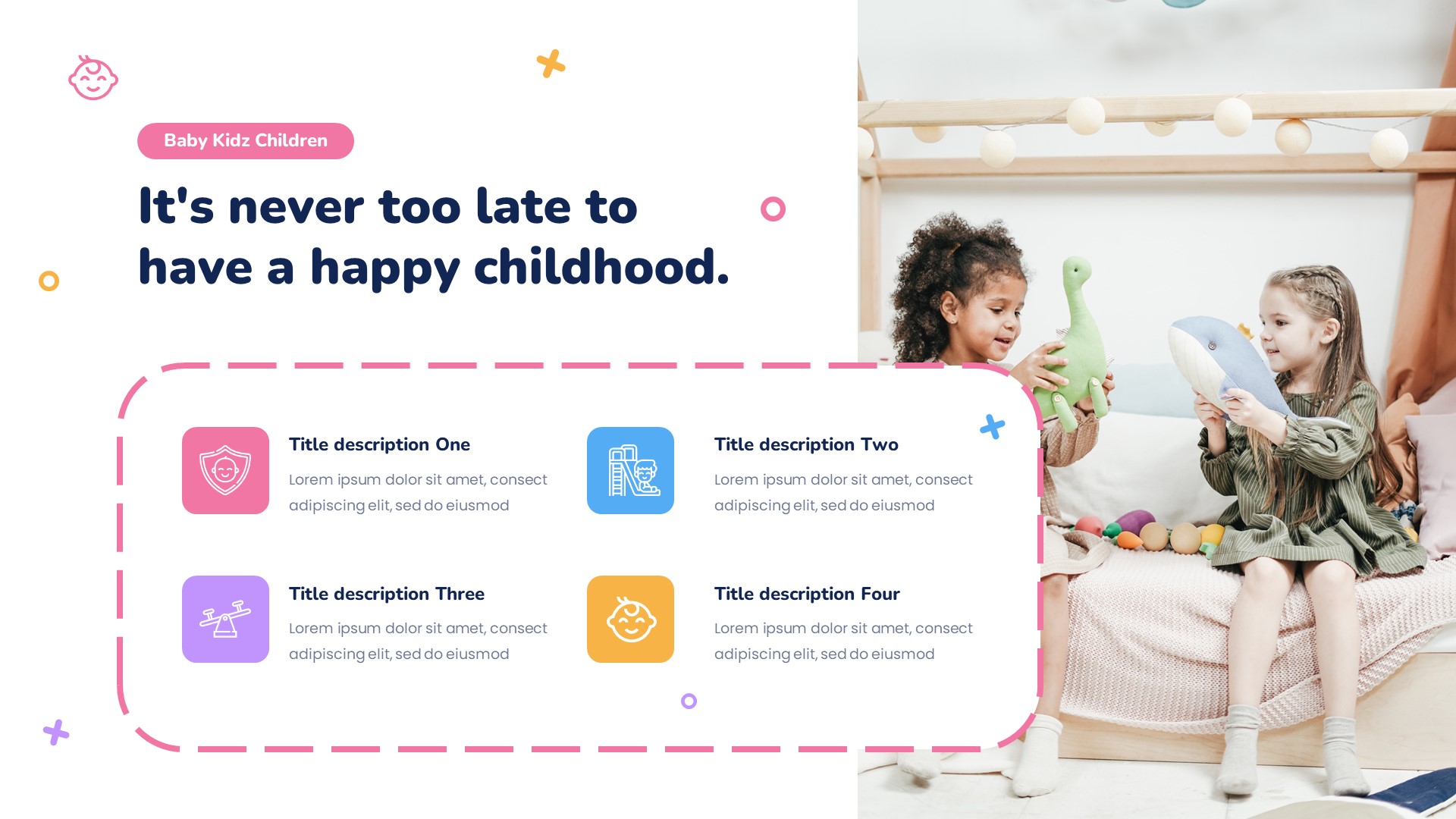 Baby Kidz - Children Google Slides Template, Presentation Templates