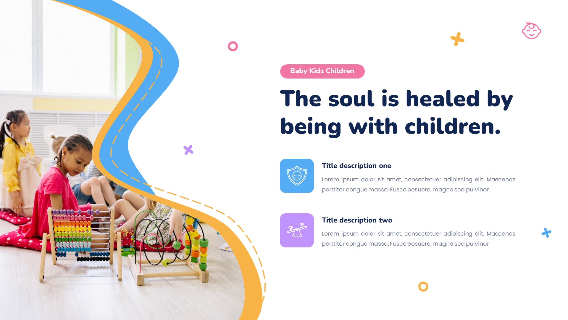 Baby Kidz - Children Google Slides Template, Presentation Templates