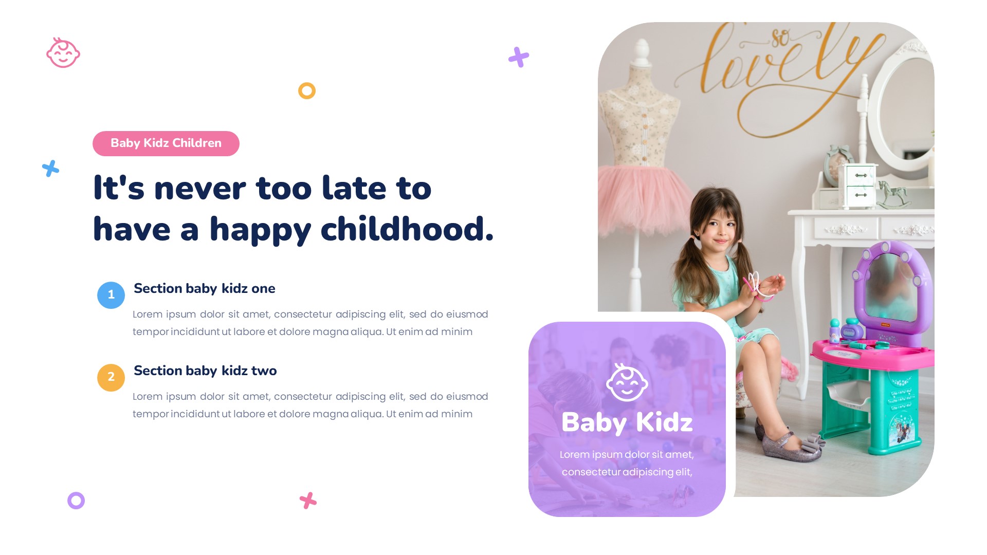 Baby Kidz - Children Google Slides Template, Presentation Templates