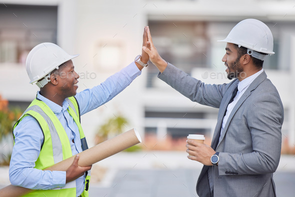 Construction, success and men with a high five for architecture ...