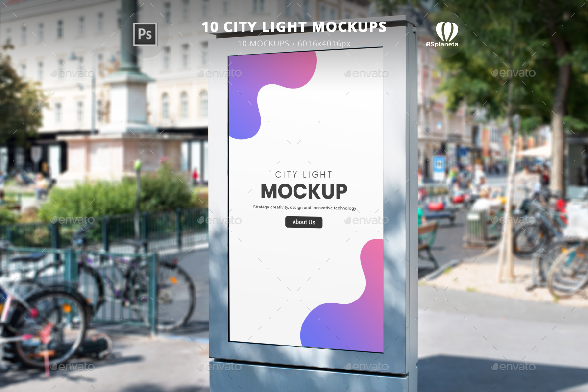 10 City Light Mockups, Graphics | GraphicRiver