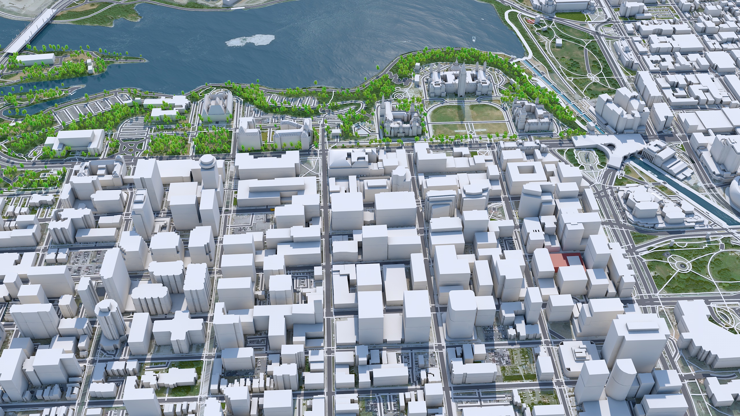 Ottawa City Canada 3D Model 100km by TurboCG | 3DOcean