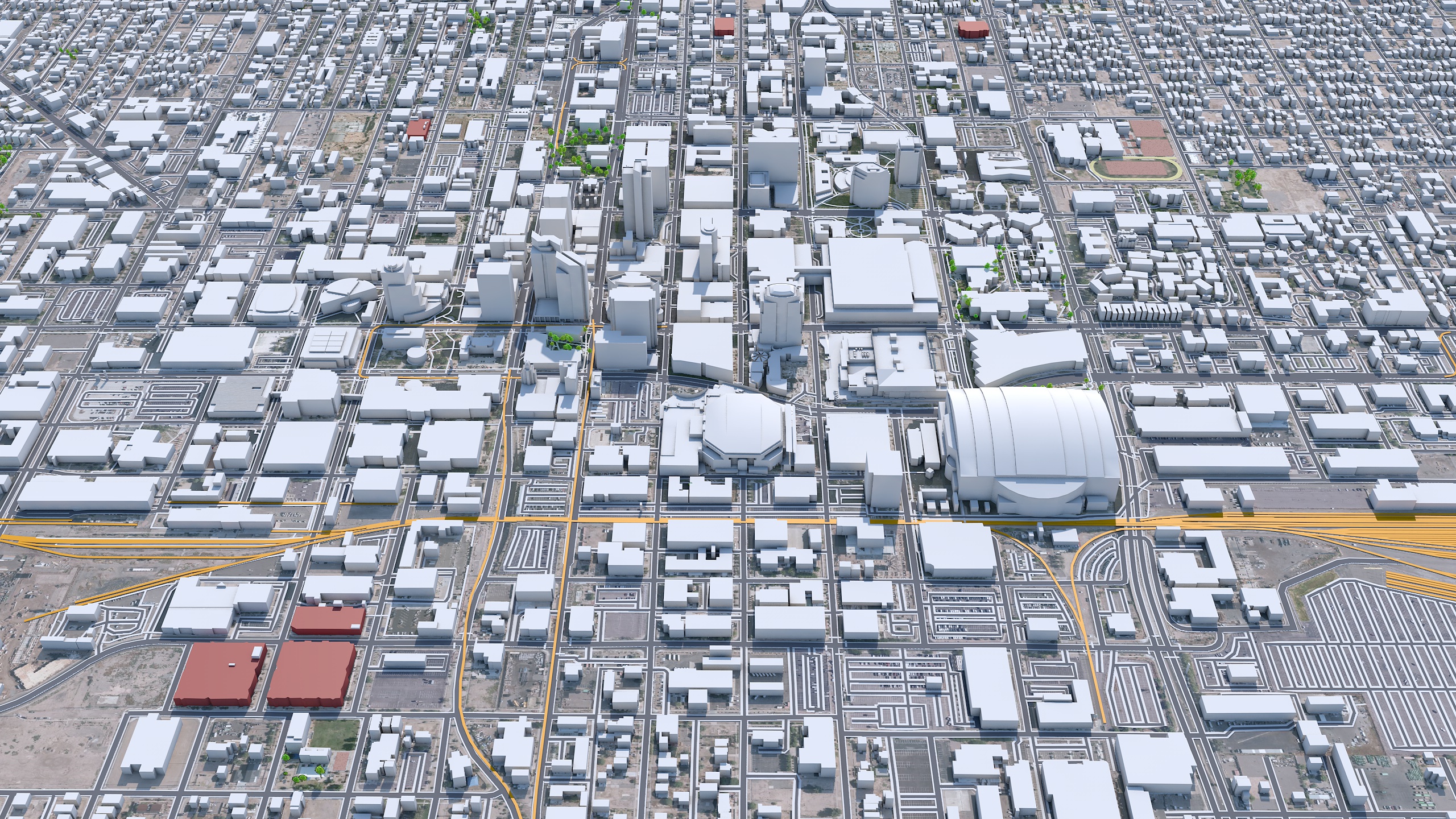 Phoenix city Arizona 3d model 80km by TurboCG | 3DOcean