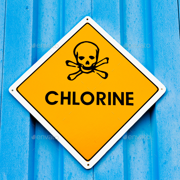 Chlorine gas danger warning sign Stock Photo by pilens | PhotoDune
