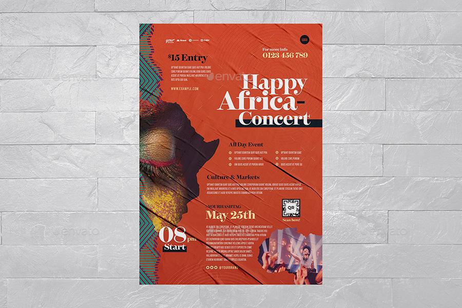 Africa Day Flyer Template, Print Templates | GraphicRiver