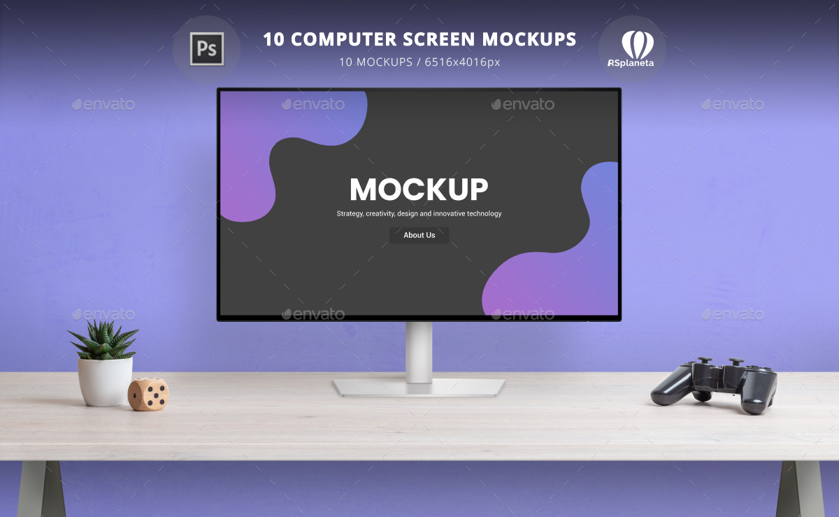 10 Computer Screen Mockups, Graphics | GraphicRiver