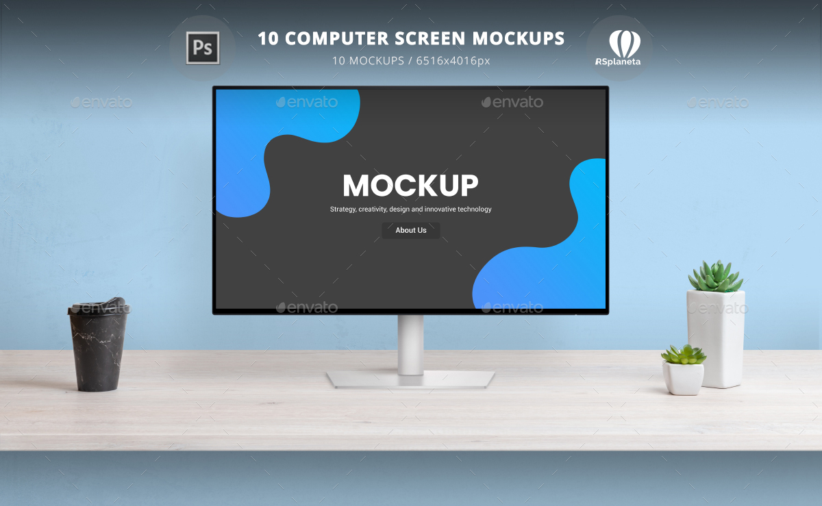 10 Computer Screen Mockups, Graphics | GraphicRiver