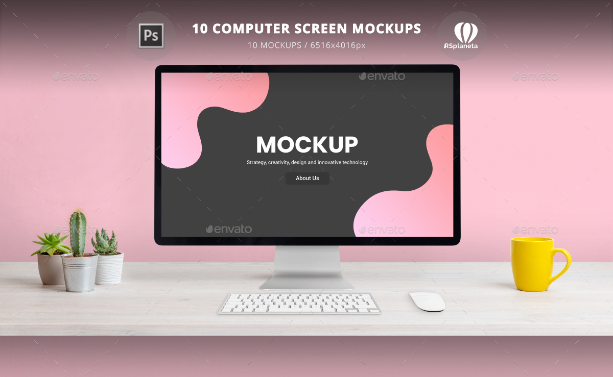 10 Computer Screen Mockups, Graphics | GraphicRiver