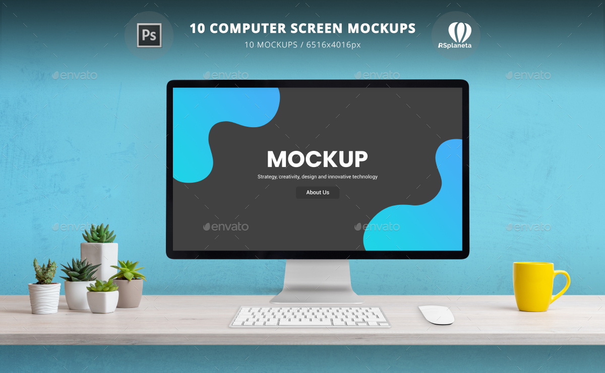10 Computer Screen Mockups, Graphics | GraphicRiver