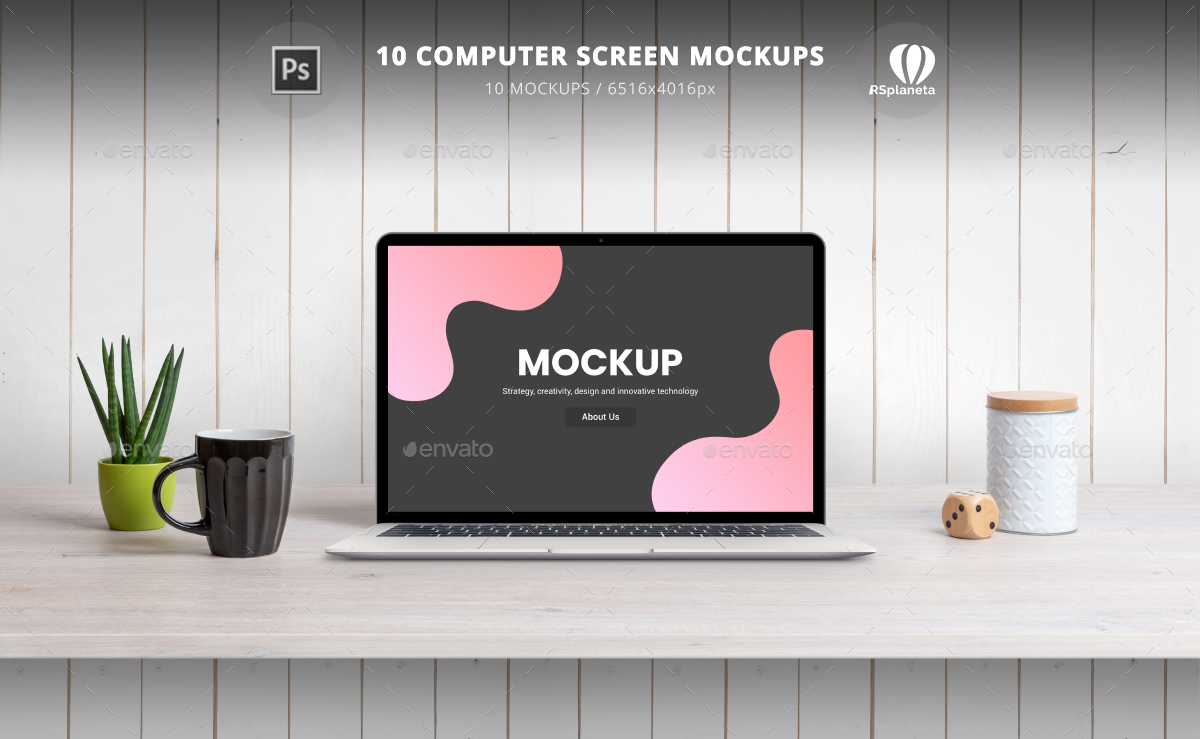 10 Computer Screen Mockups, Graphics | GraphicRiver