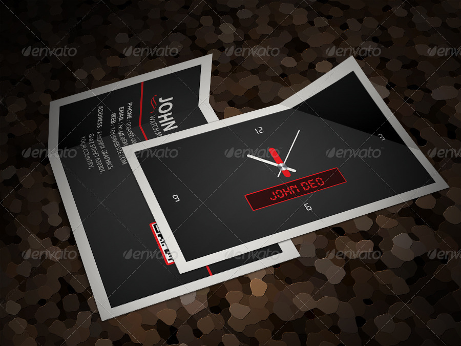 Time Business Card, Print Templates | GraphicRiver