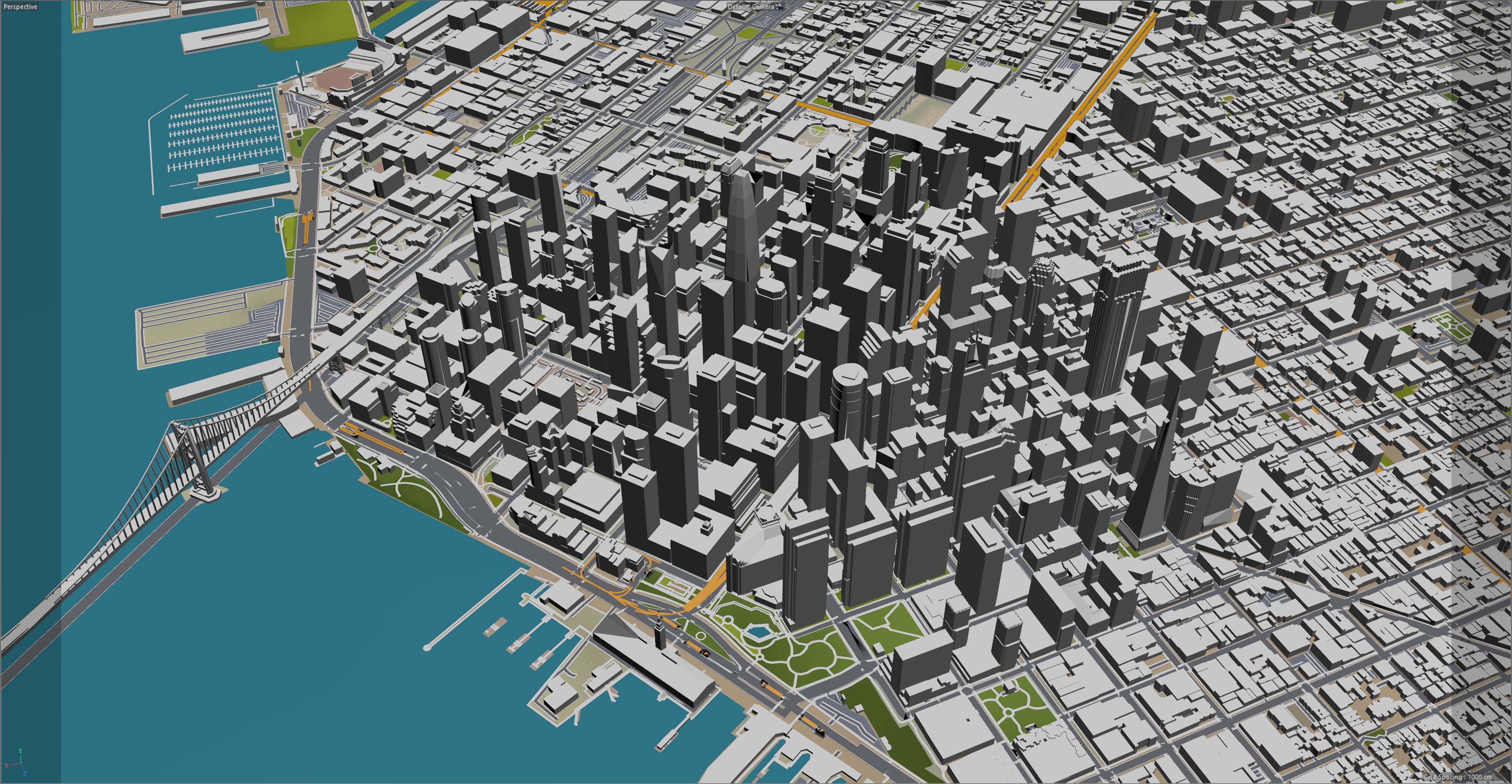 San Francisco City 3D Model 50km by TurboCG | 3DOcean