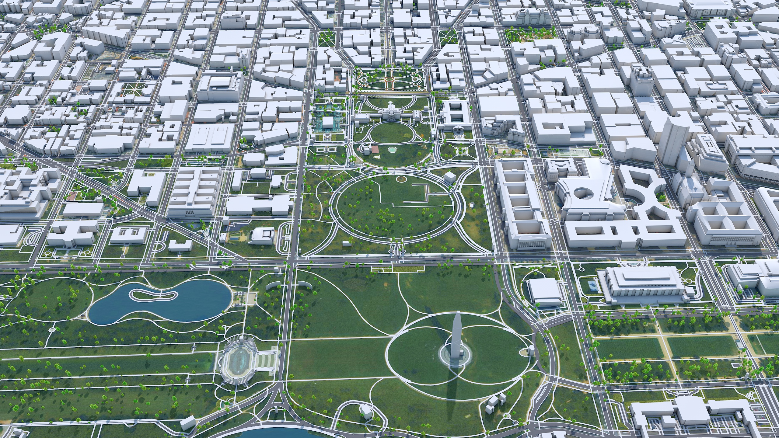 Washington City DC 3D Model 20km by TurboCG | 3DOcean