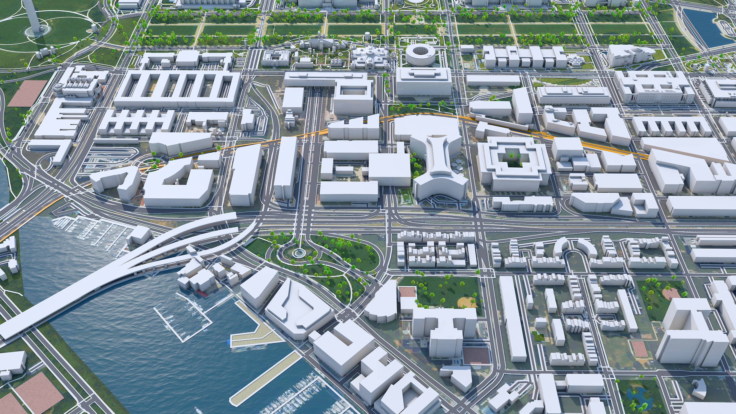 Washington City DC 3D Model 20km by TurboCG | 3DOcean