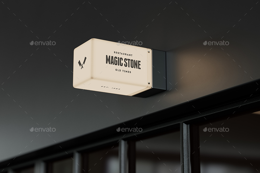 Sign Board Mock Up, Graphics | GraphicRiver