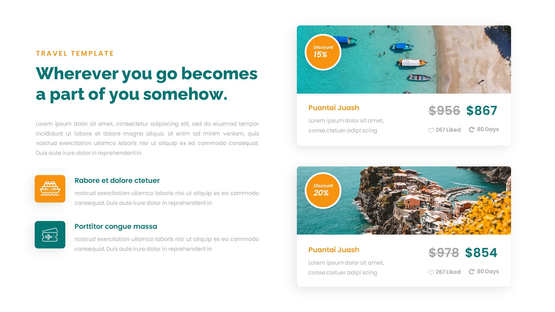 Travelur - Travel Powerpoint Template, Presentation Templates ...