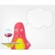 Funny Monster - Waiter, Vectors | GraphicRiver