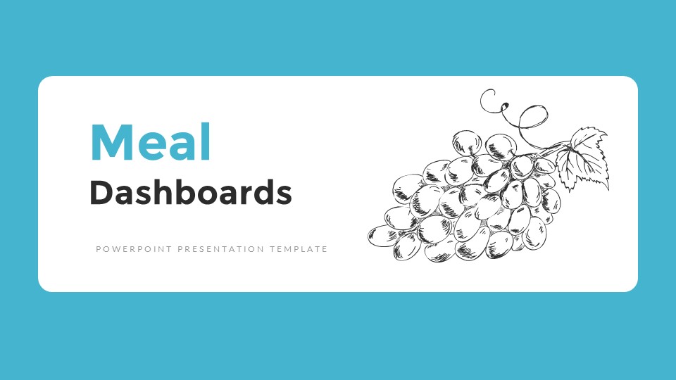 Meal Dashboards PowerPoint Presentation Template, Presentation Templates