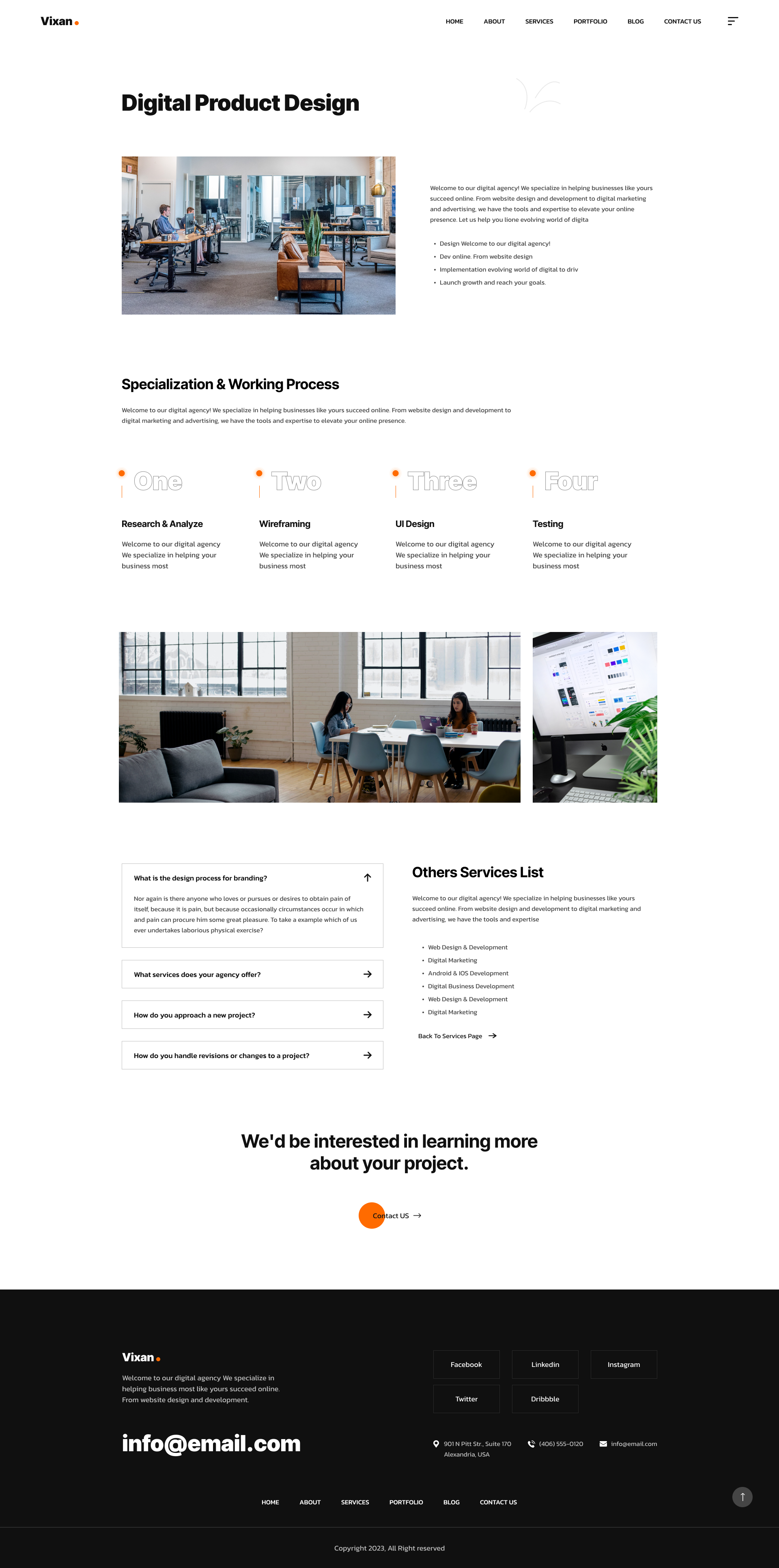Vixan - Creative agency figma template by thememarch | ThemeForest