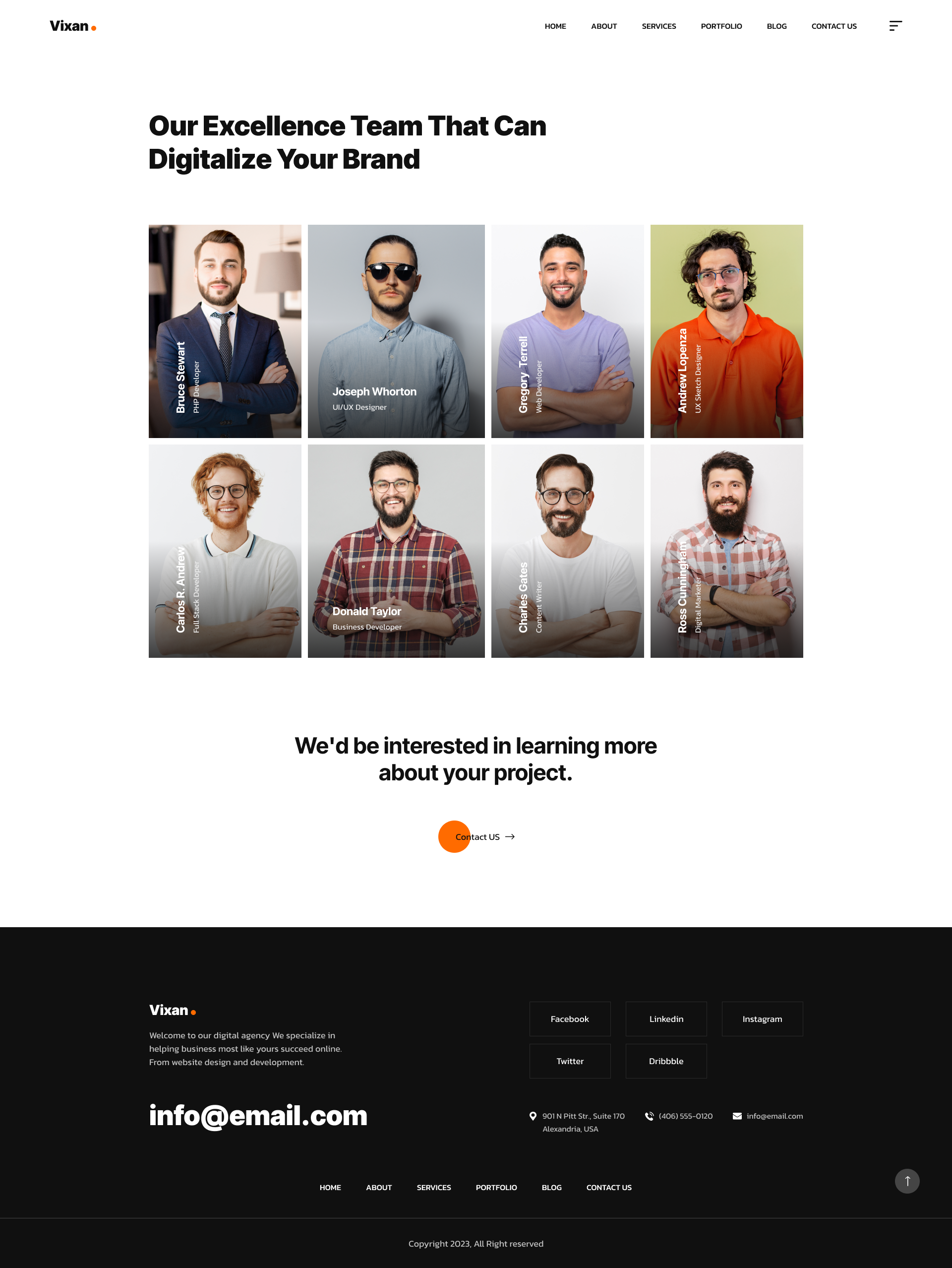 Vixan - Creative agency figma template by thememarch | ThemeForest