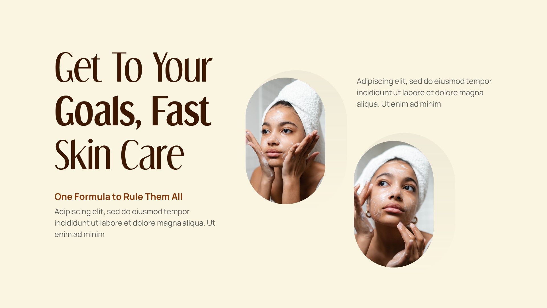 Floskin - Beauty Skincare Powerpoint Template, Presentation Templates