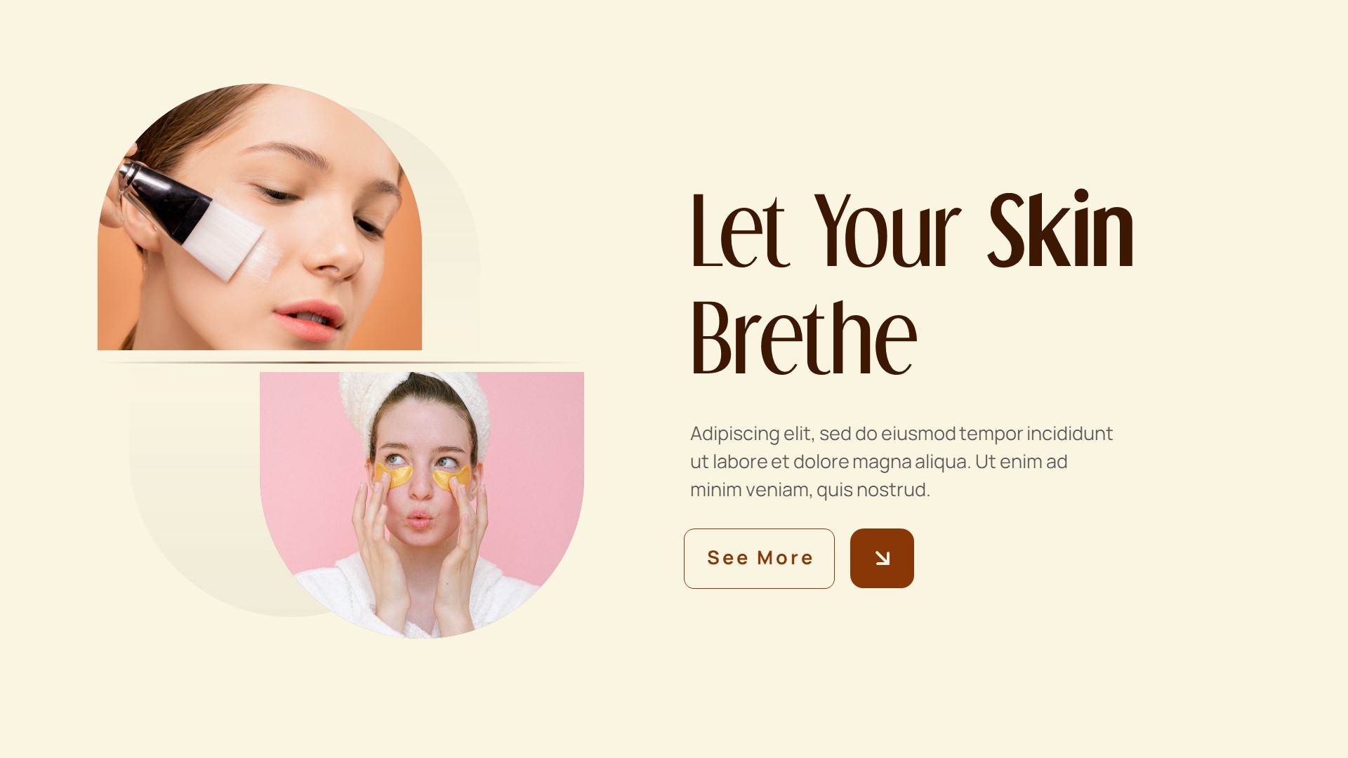 Floskin - Beauty Skincare Powerpoint Template, Presentation Templates