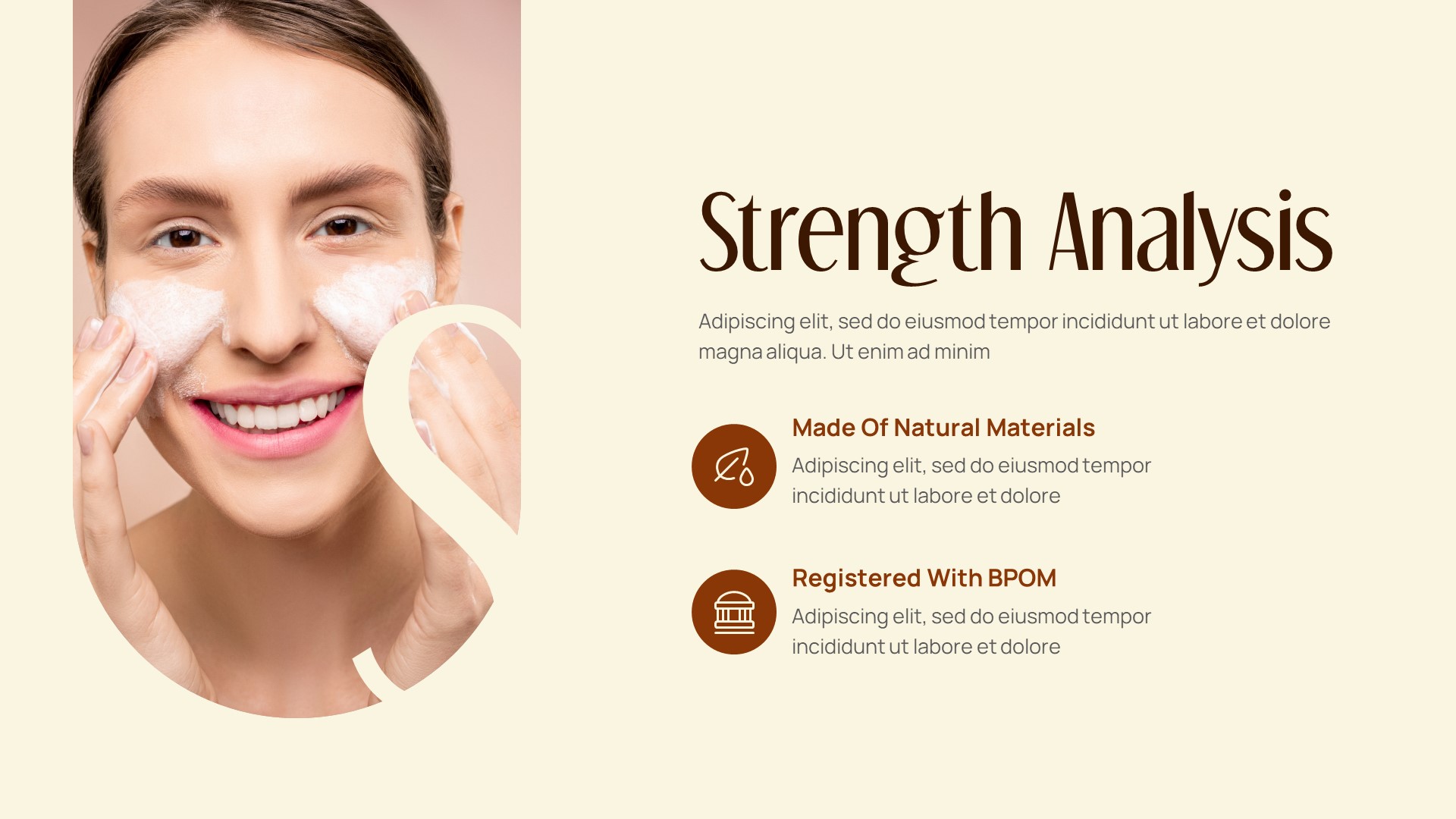 Floskin - Beauty Skincare Powerpoint Template, Presentation Templates