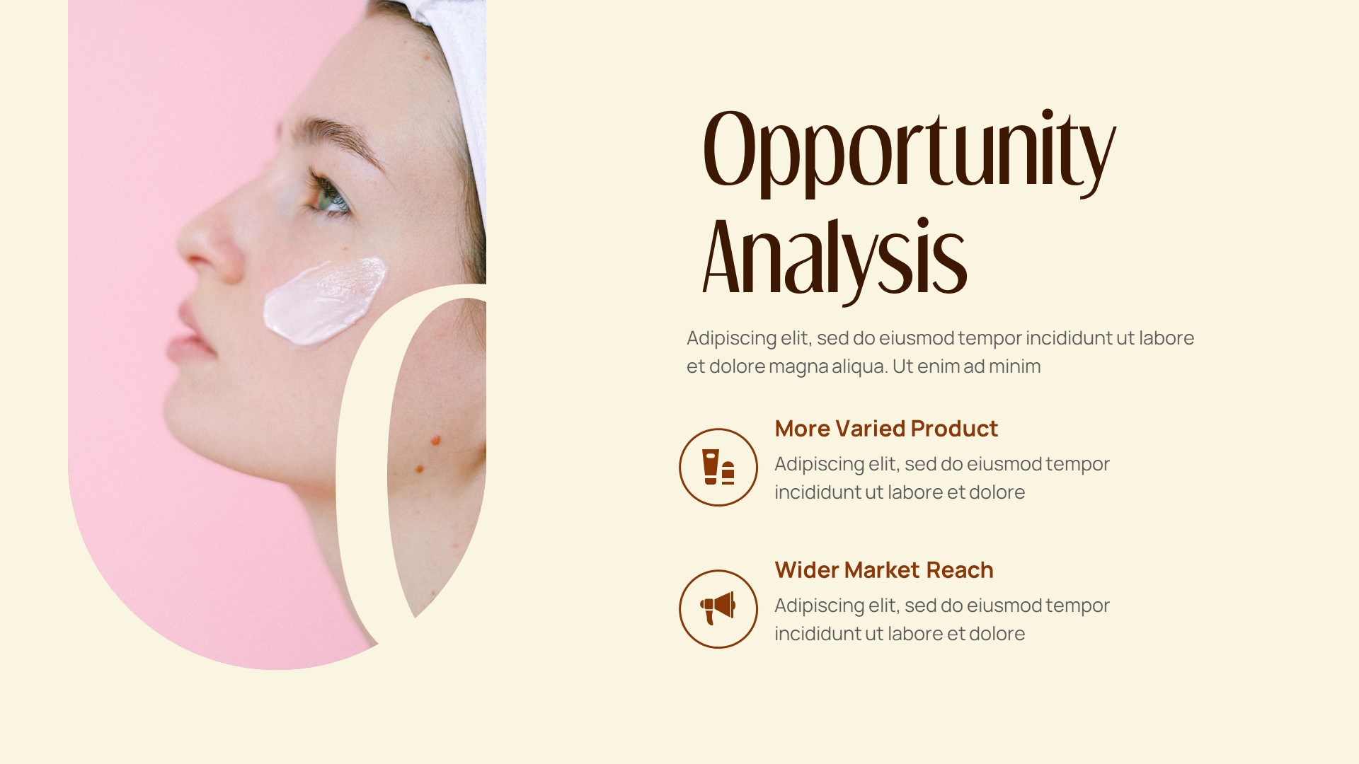 Floskin - Beauty Skincare Powerpoint Template, Presentation Templates