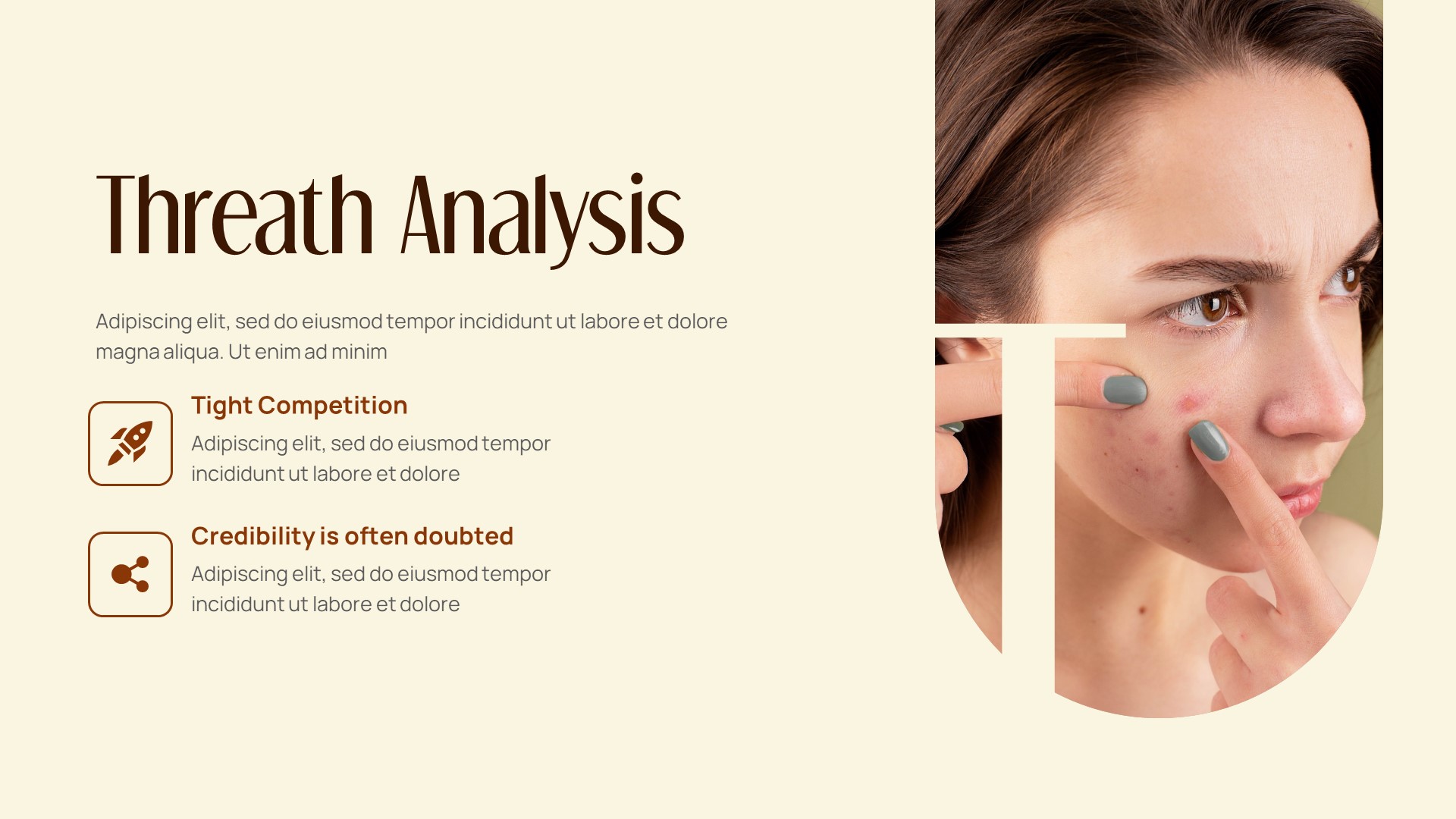 Floskin - Beauty Skincare Powerpoint Template, Presentation Templates