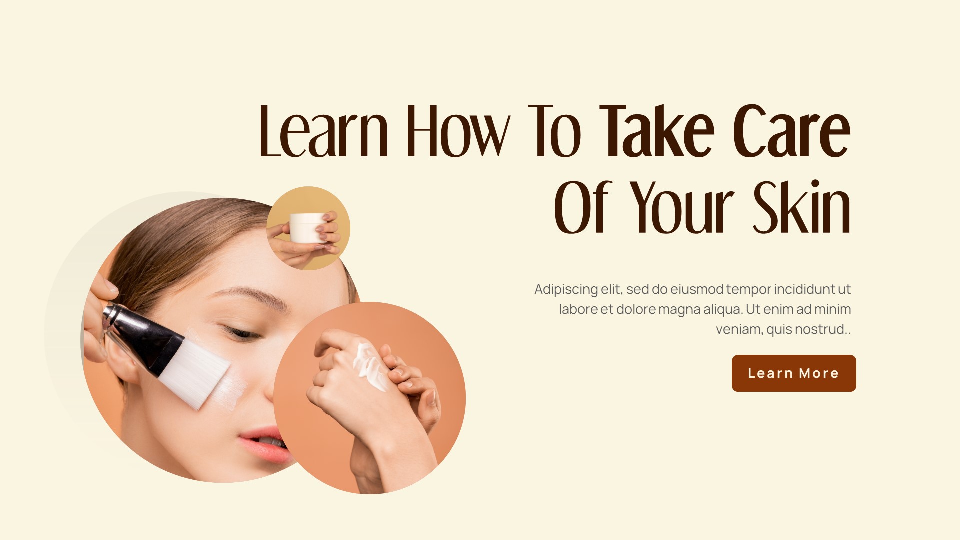 Floskin - Beauty Skincare Powerpoint Template, Presentation Templates