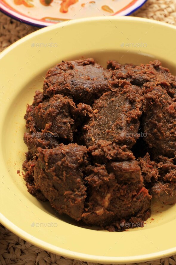 Rendang Padang. Spicy beef stew from Padang, Indonesia. The Popular ...