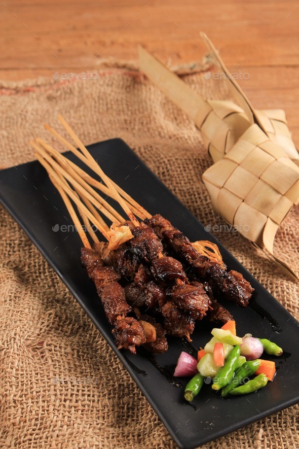 Homemade Indonesian Lamb Satay (Sate Kambing) is Popular Menu for Idul ...