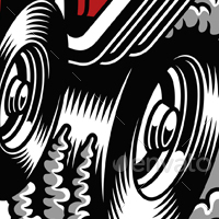 Monster Driving Hot Rod Cartoon Vector Graphics, Vectors | GraphicRiver