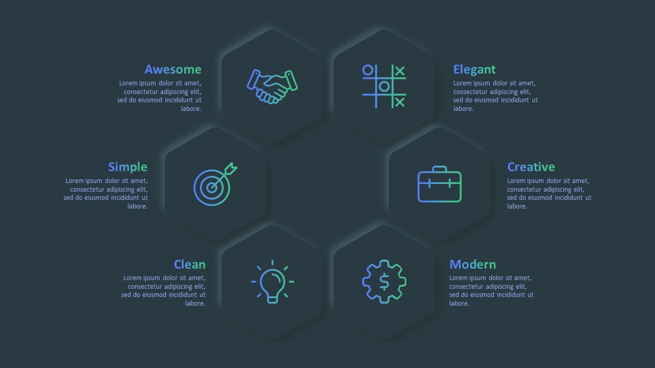 Neumorphic Animated Google Slides Template Designs, Presentation Templates