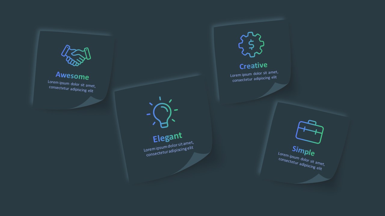 Neumorphic Animated Google Slides Template Designs, Presentation Templates