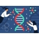 Dna Gene Inheritance Biology Science, Vectors | GraphicRiver