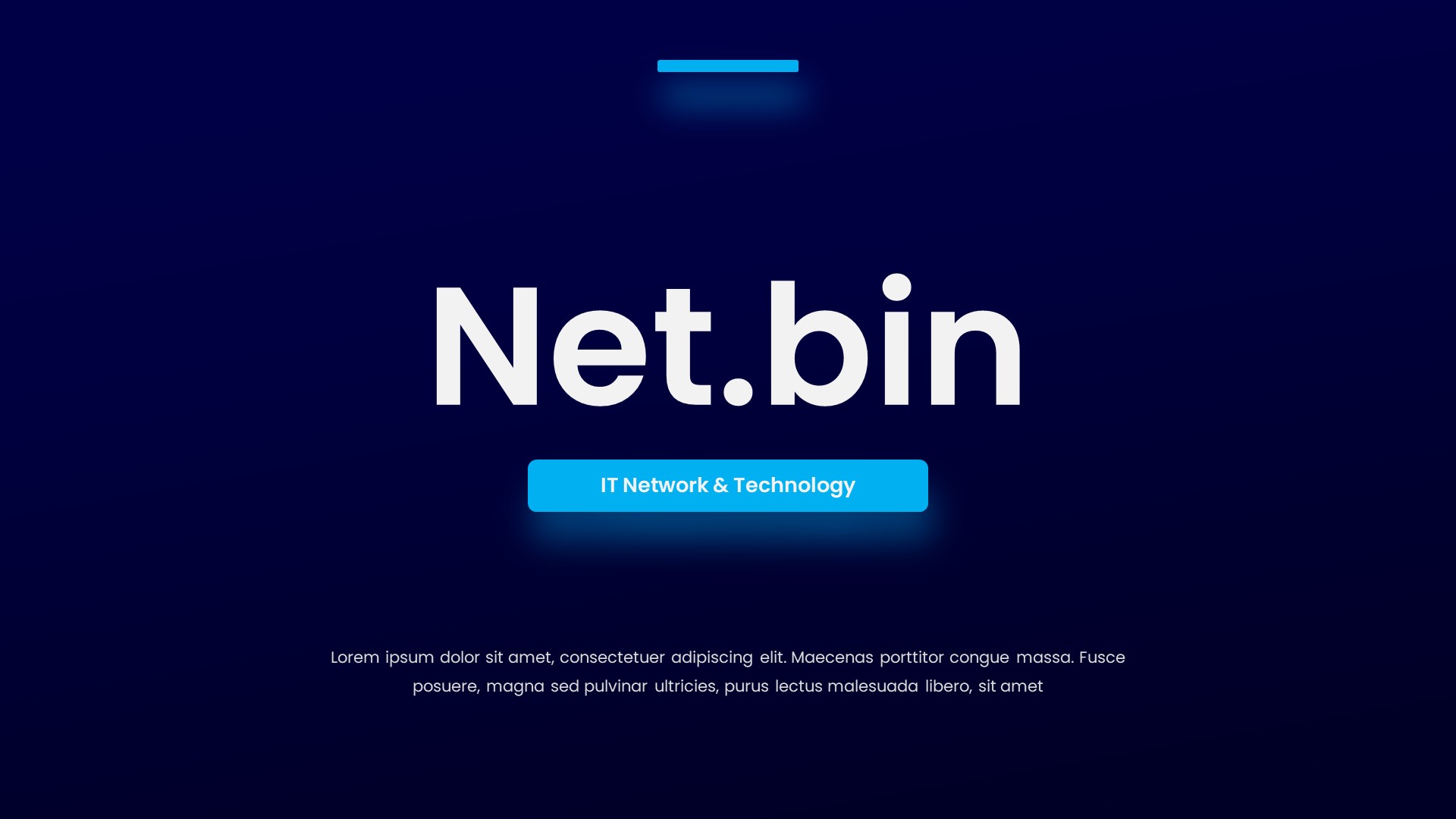 Net.bin - IT Network & Technology Powerpoint Template, Presentation ...