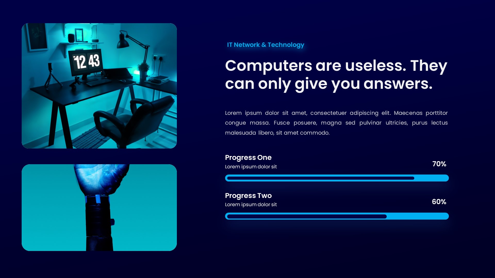 Net.bin - IT Network & Technology Powerpoint Template, Presentation ...