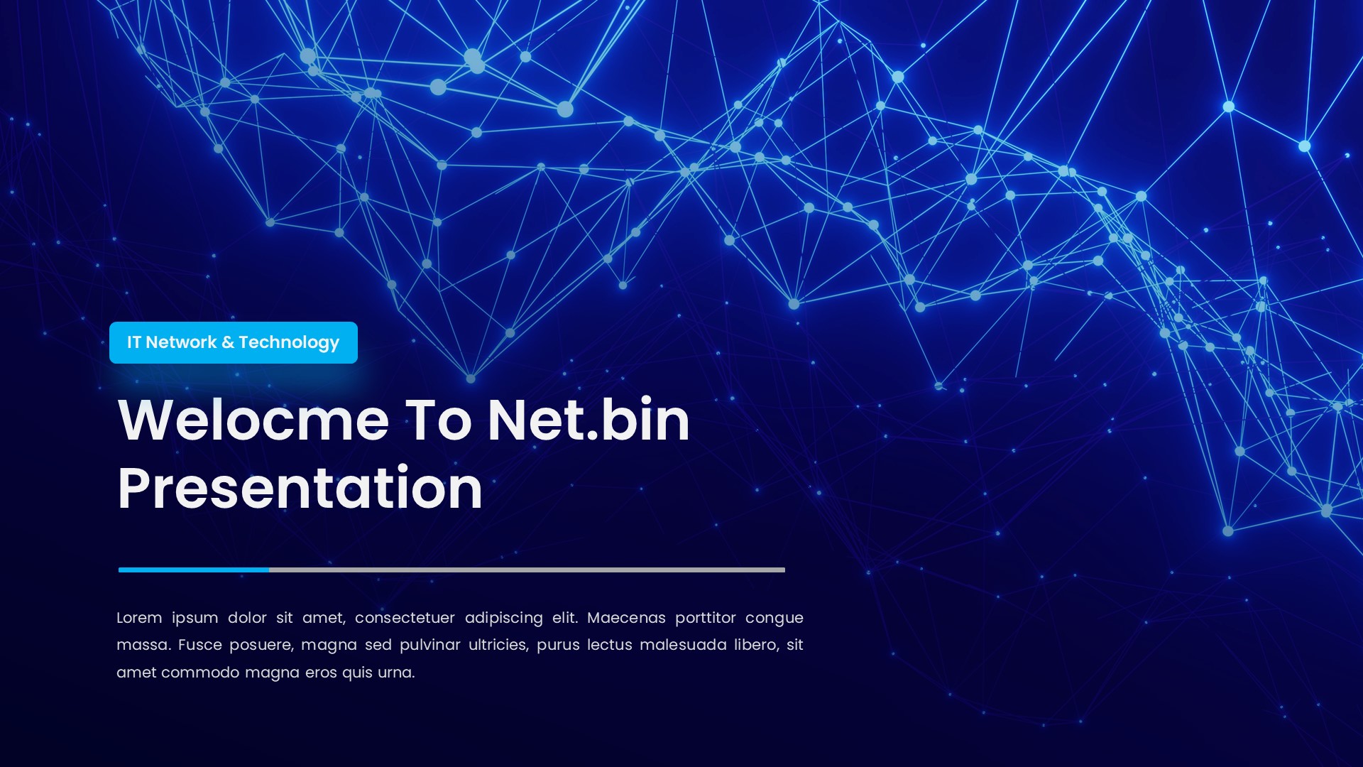 Net.bin - IT Network & Technology Powerpoint Template, Presentation ...