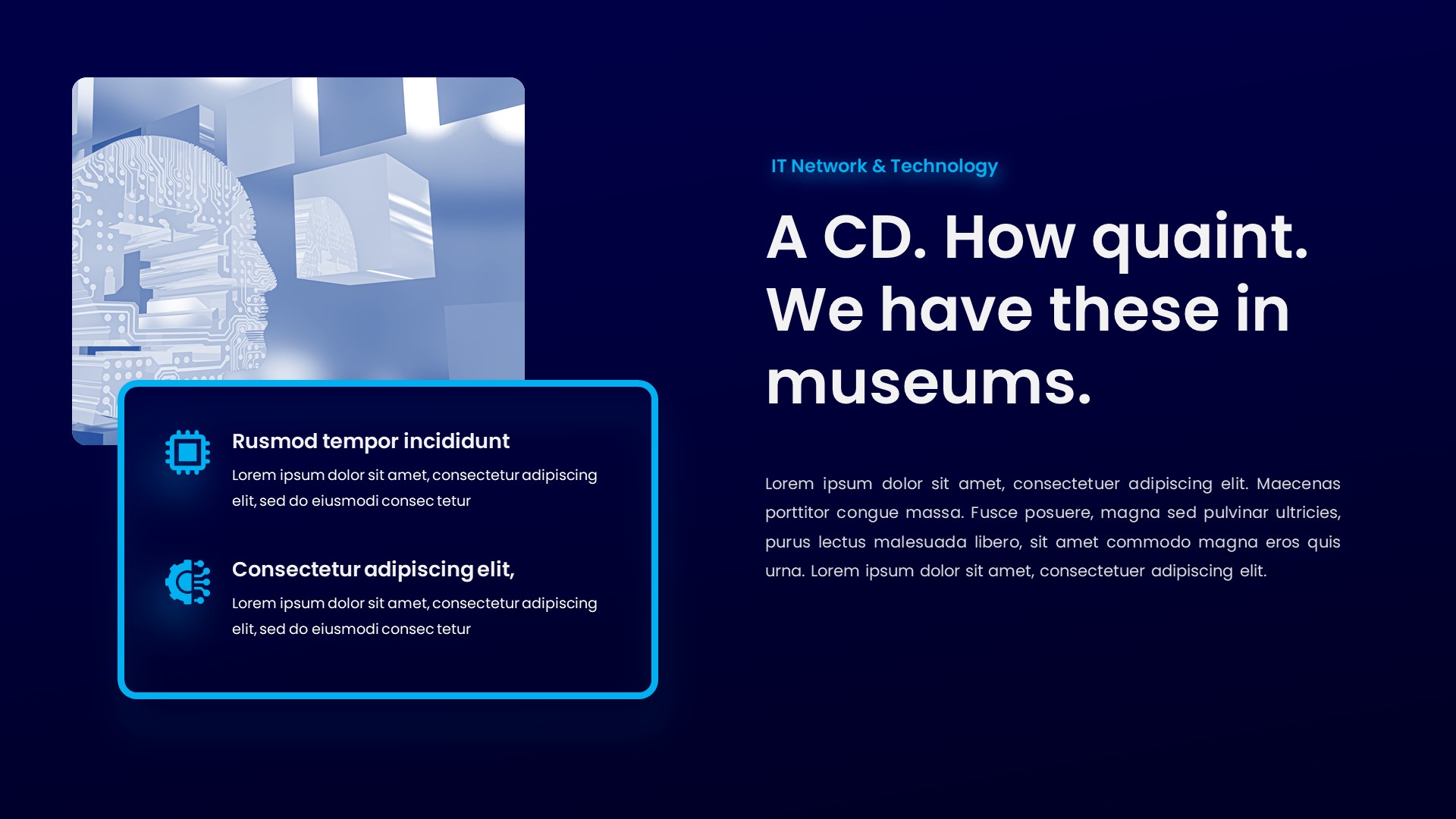 Net.bin - IT Network & Technology Powerpoint Template, Presentation ...