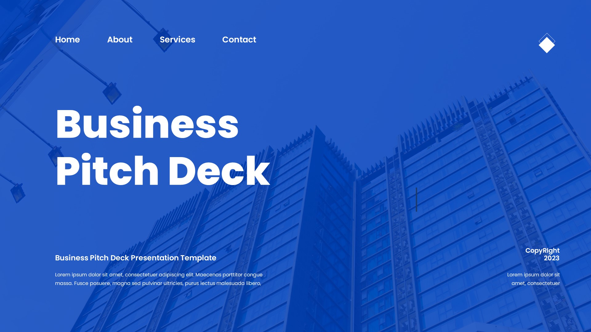 Business Pitch Deck Google Slides Template, Presentation Templates