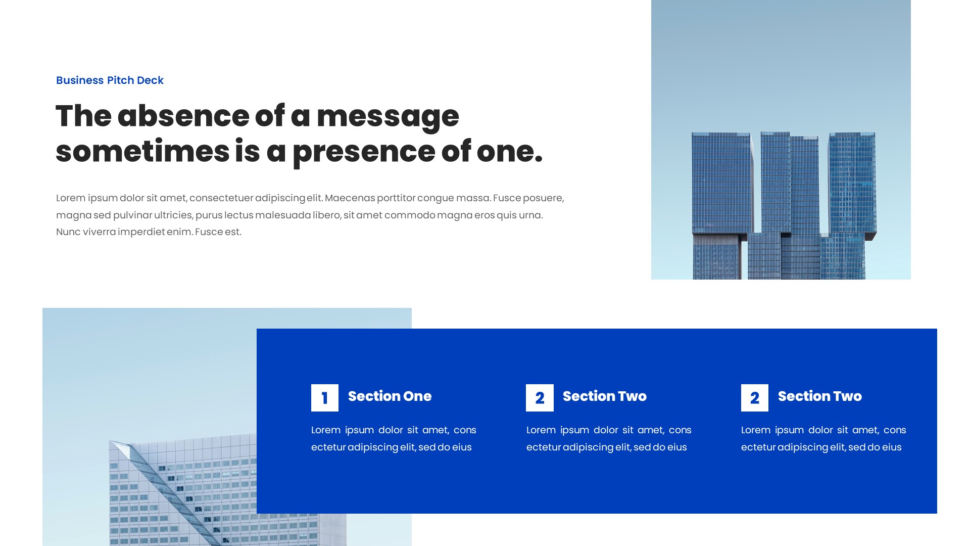 Business Pitch Deck Google Slides Template, Presentation Templates