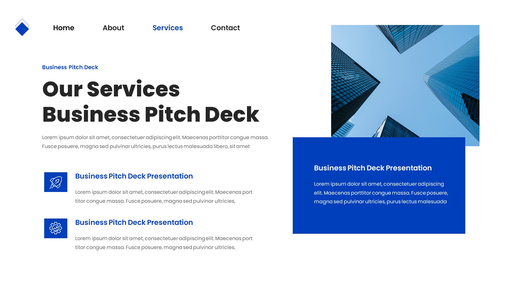 Business Pitch Deck Google Slides Template, Presentation Templates
