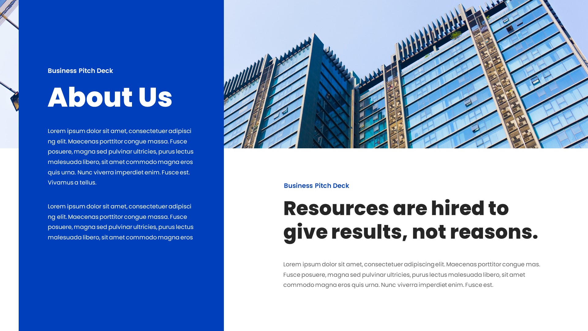 Business Pitch Deck Google Slides Template, Presentation Templates