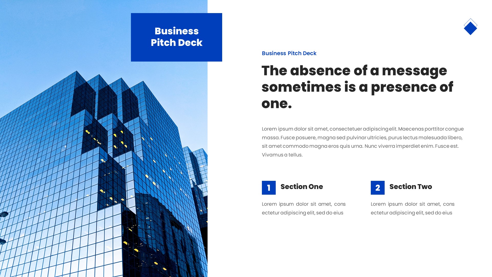 Business Pitch Deck Google Slides Template, Presentation Templates