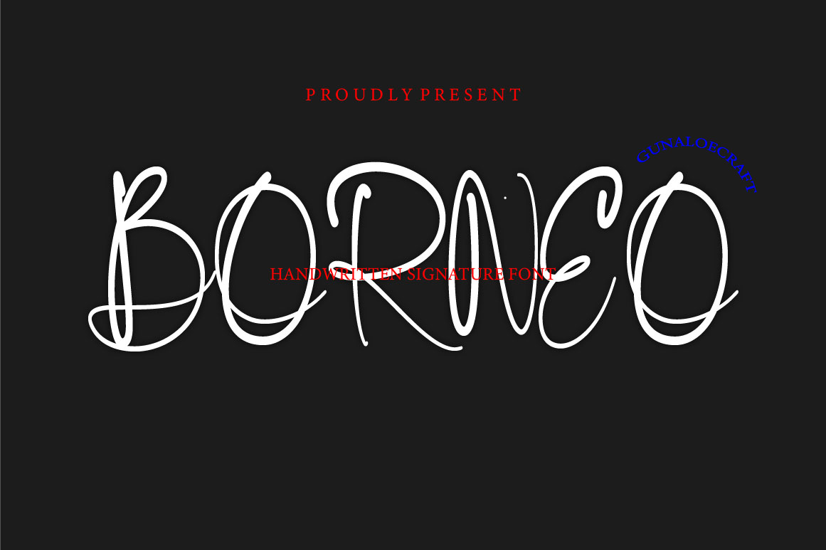 Borneo Font, Fonts | GraphicRiver