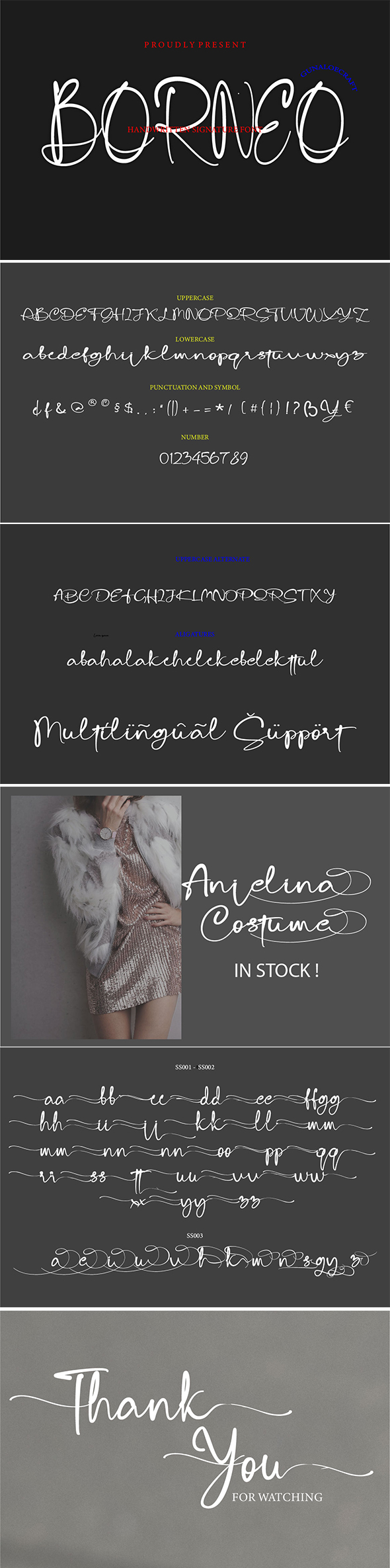 Borneo Font, Fonts | GraphicRiver