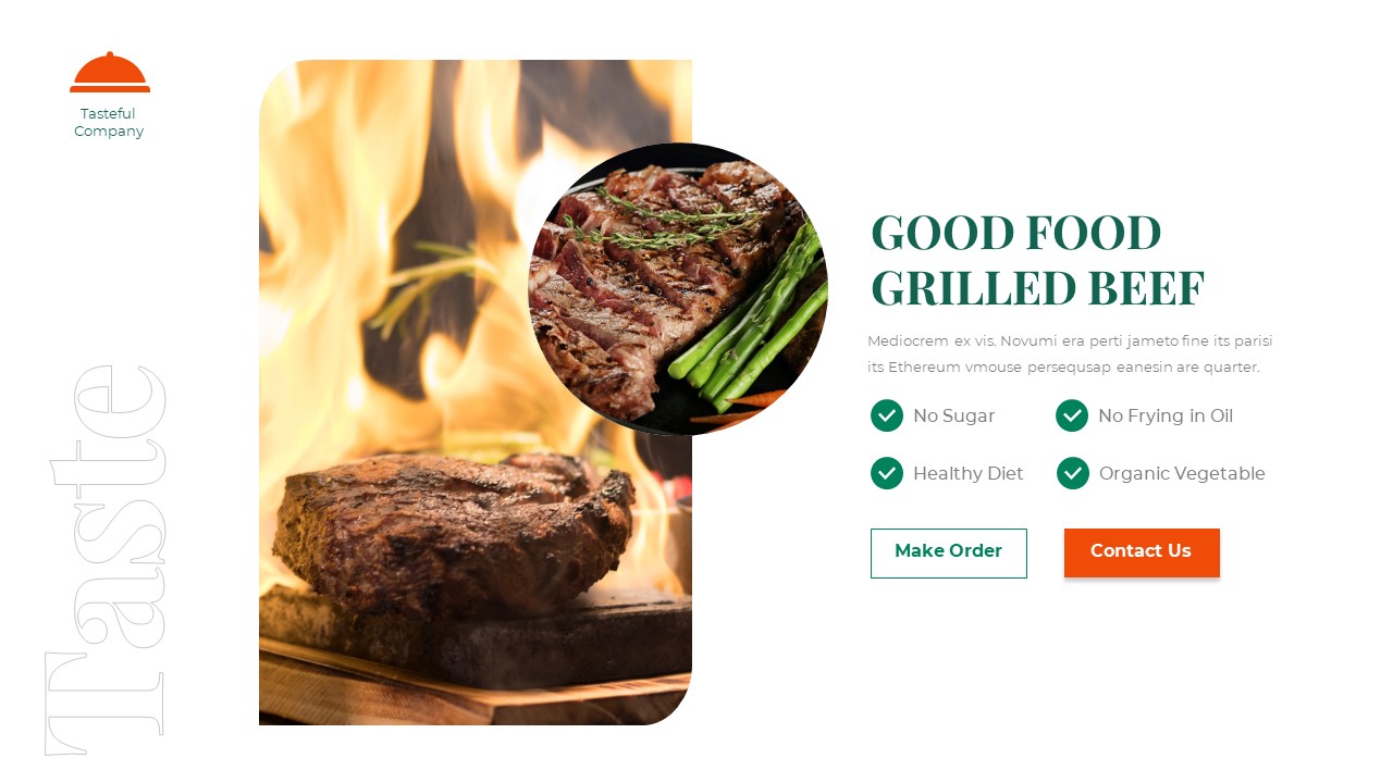 Company Profile Food And Beverages Powerpoint Template, Presentation ...