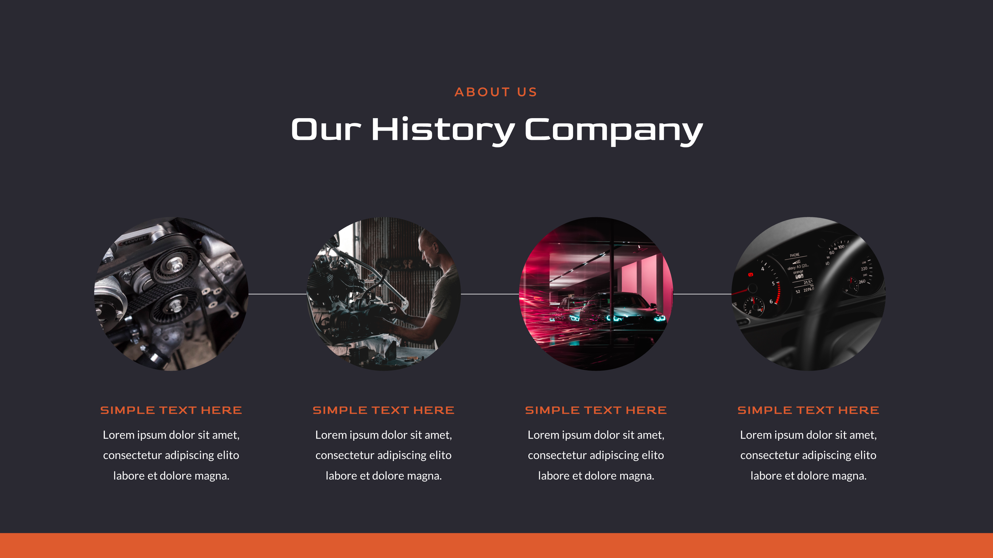 Garage - Car Repair Shop PowrPoint Template, Presentation Templates